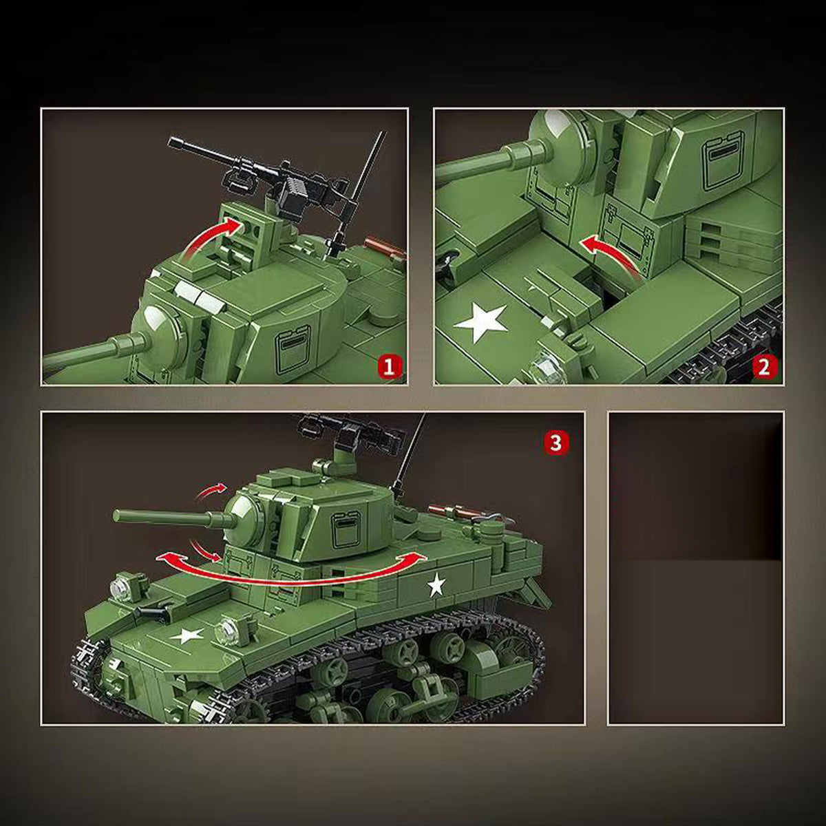 Military American ww2 Tank Block Toy Set For Sale – The Toy Stores