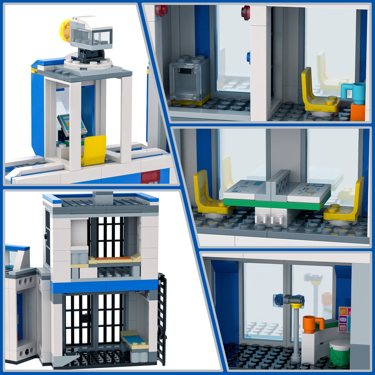 Exercise N Play Toll Booths Building Block Set - 979 Pcs – The Toy Stores